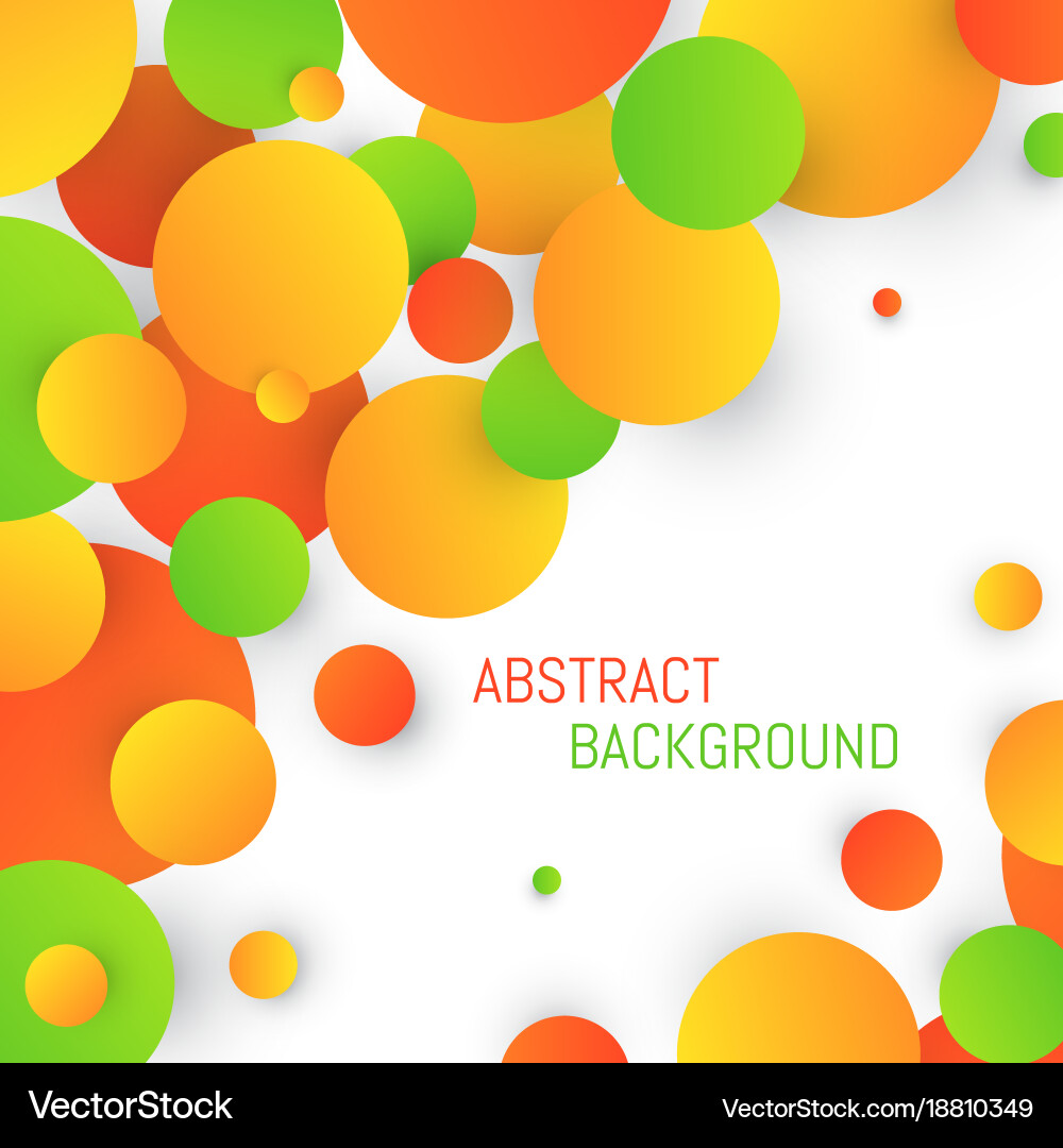 Abstract circle background colorful template Vector Image