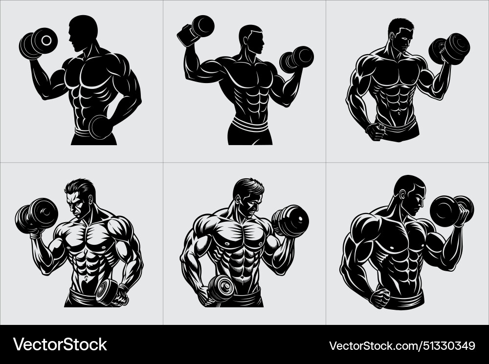 Bodybuilder Royalty Free Vector Image - VectorStock