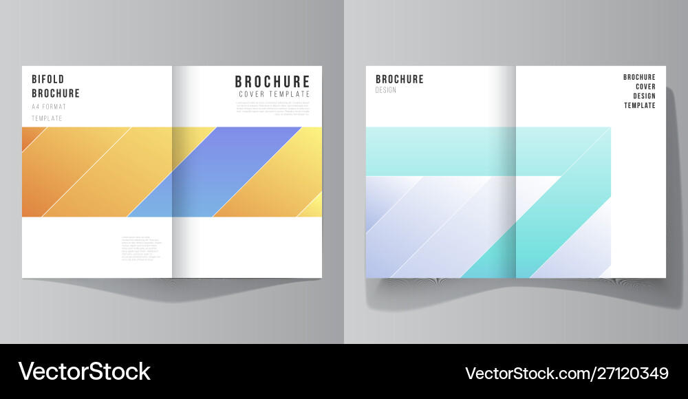 Layout two a4 format modern cover Royalty Free Vector Image