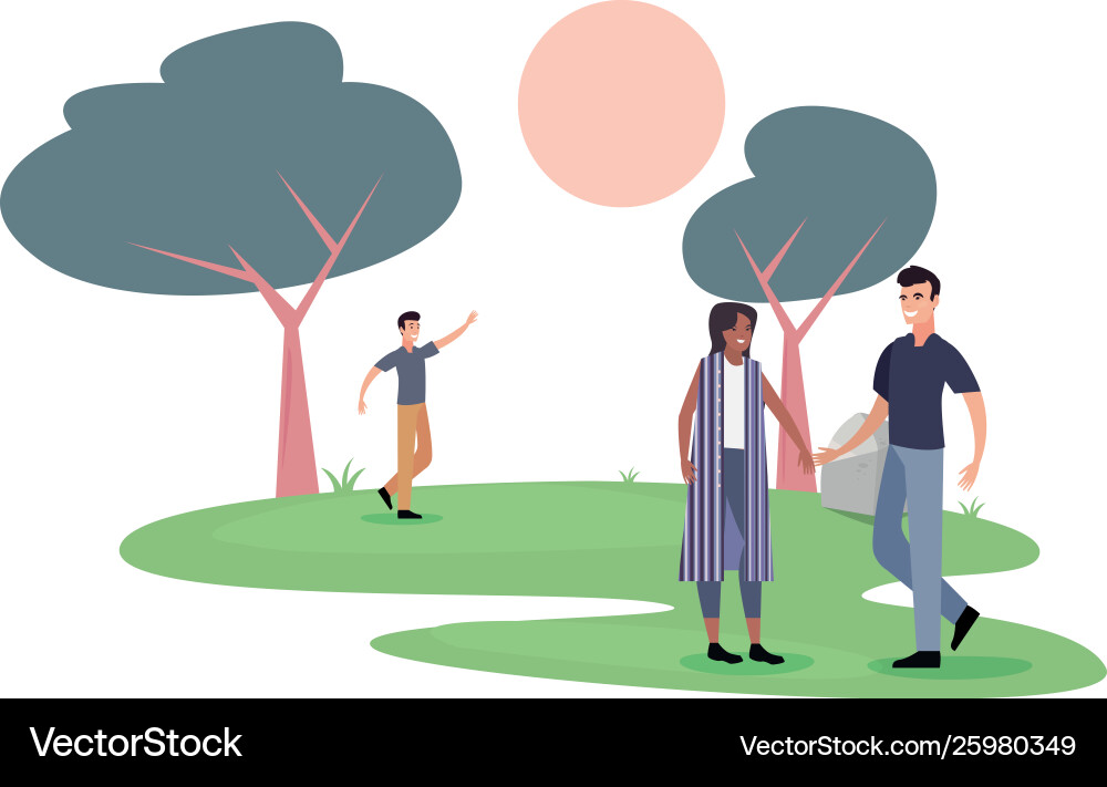 People activity outdoors icon Royalty Free Vector Image