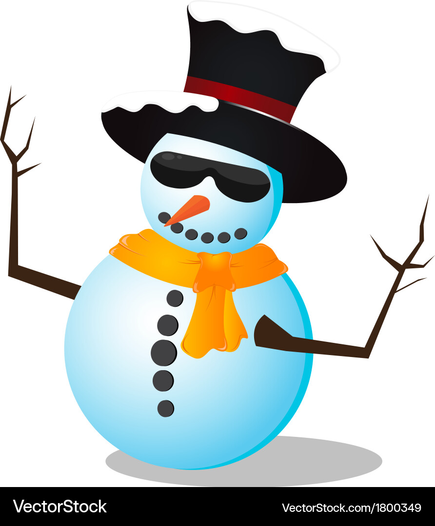 Snowman Royalty Free Vector Image - VectorStock