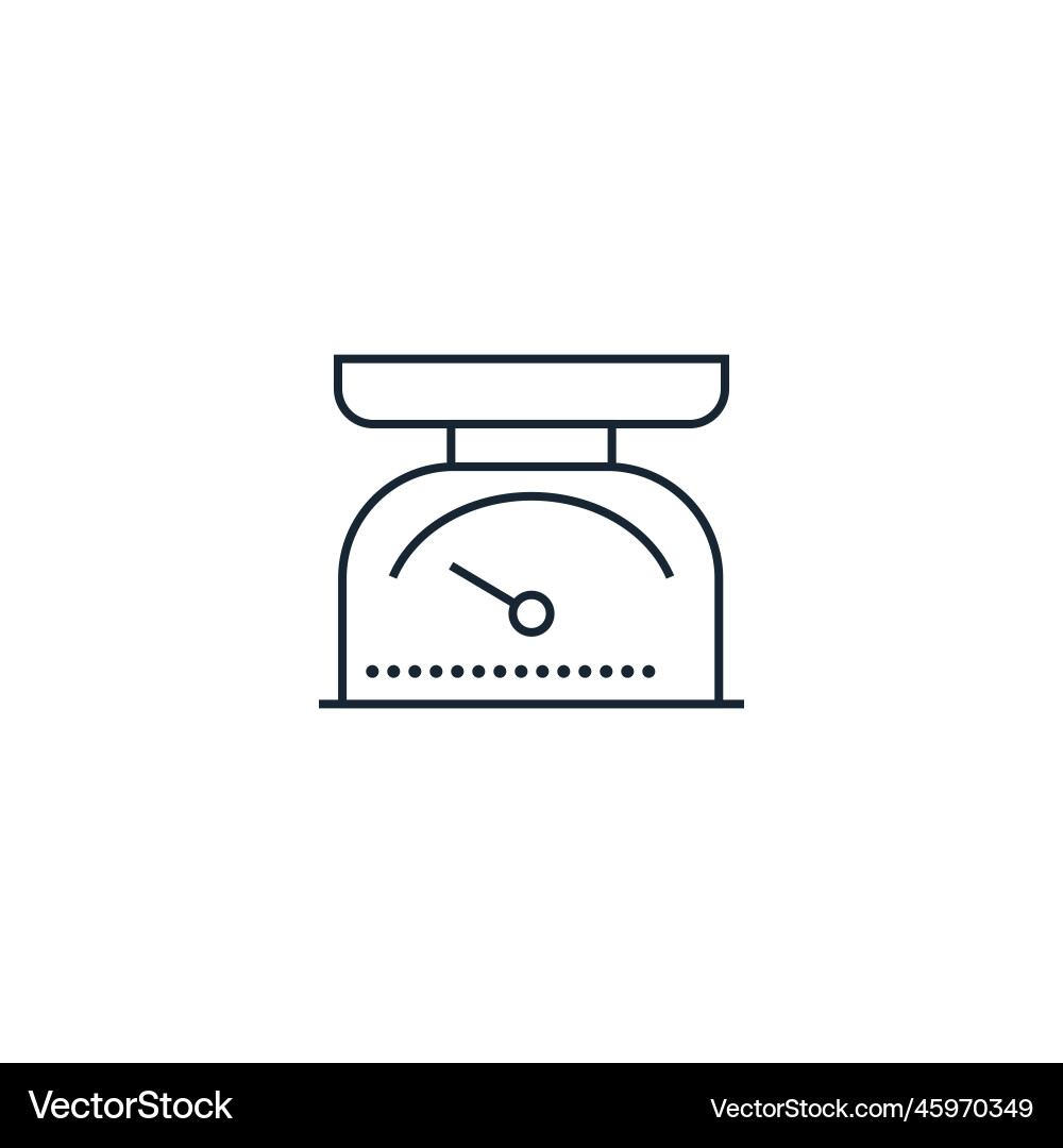 Weighing creative icon from delivery icons Vector Image