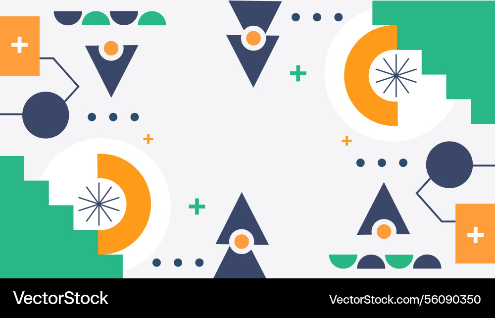 Abstract geometric pattern background with Vector Image