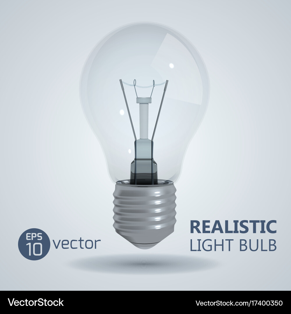 Filament light bulb background Royalty Free Vector Image