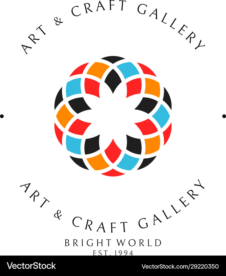 Islamic Art & Craft Logo Template Royalty Free Vector
