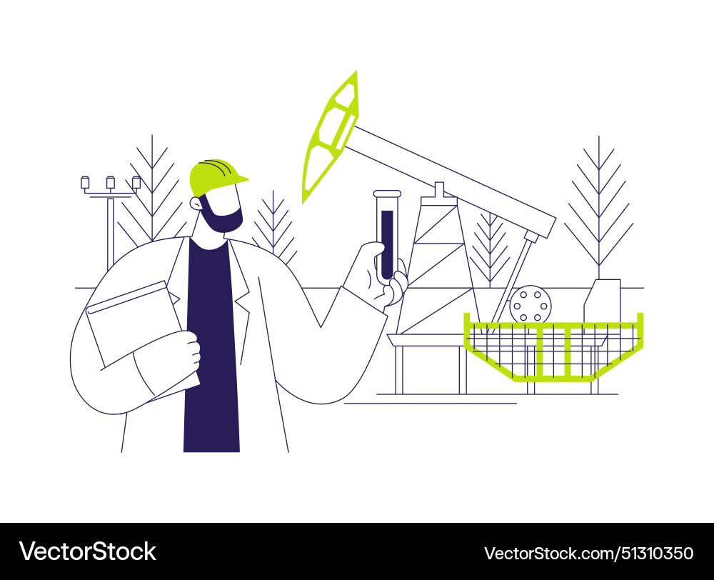 Optimize oil extraction process abstract concept Vector Image