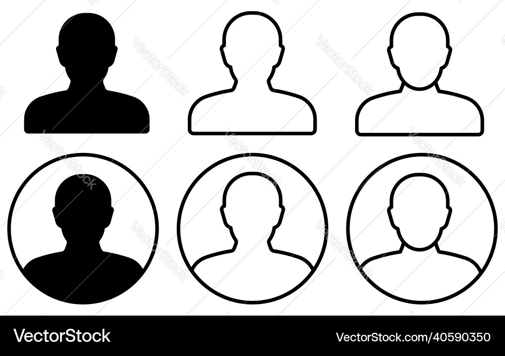 People icon user account sign Royalty Free Vector Image