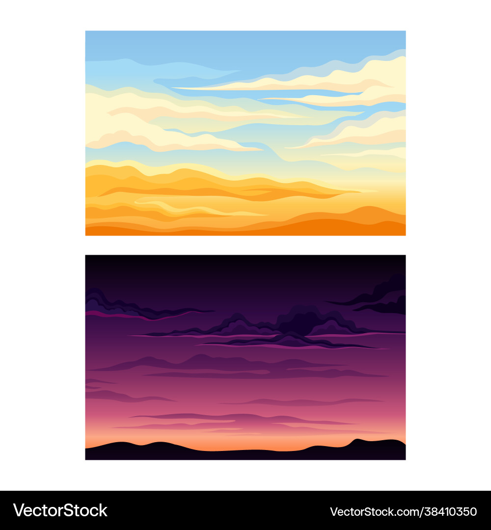 Sky scene with clouds drifting across Royalty Free Vector