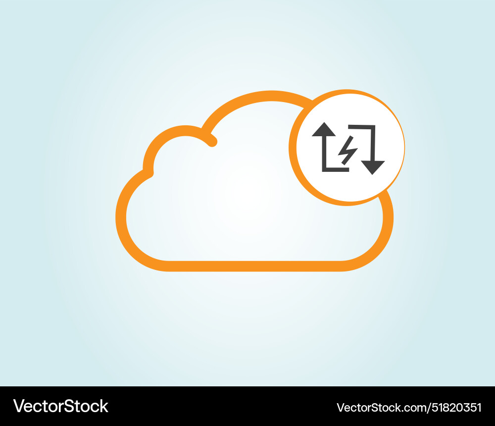 Cloud live recovery Royalty Free Vector Image - VectorStock