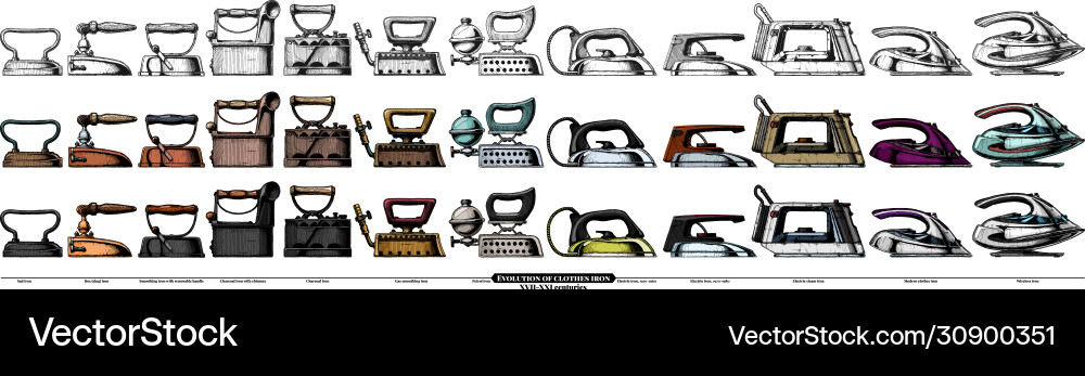 Charcoal Iron Drawn Vector Images (42)