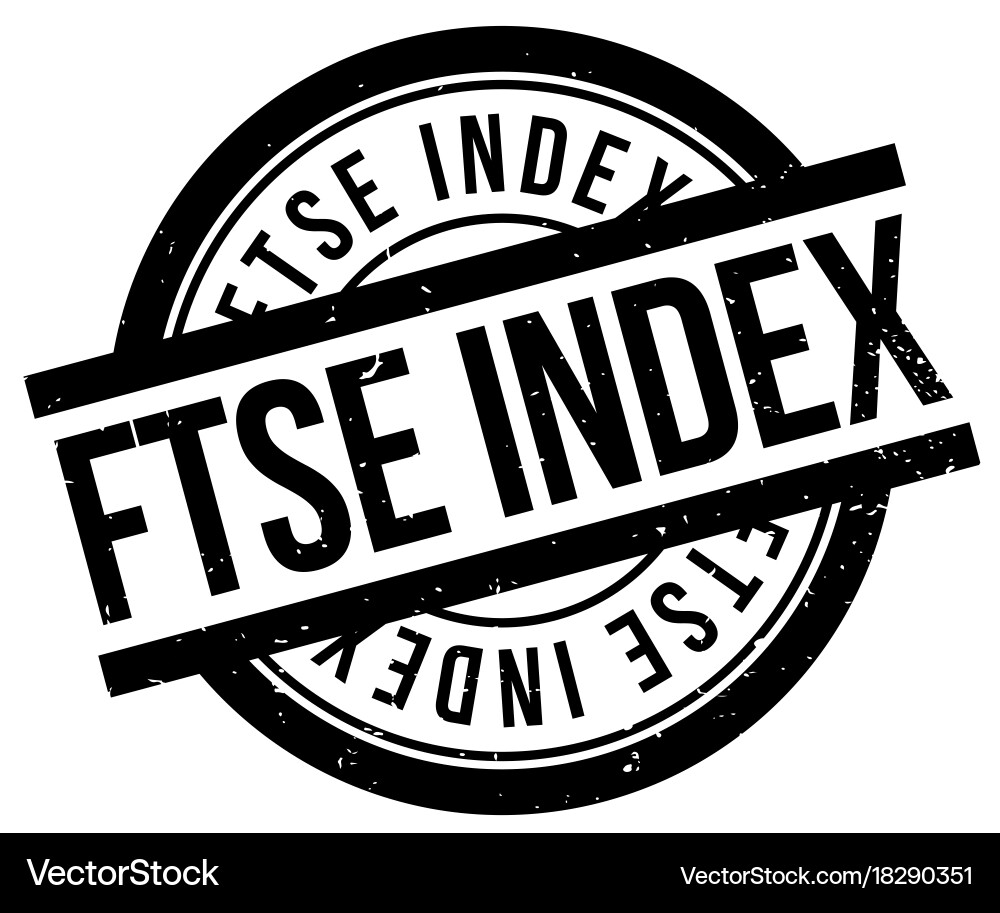 Ftse index rubber stamp Royalty Free Vector Image