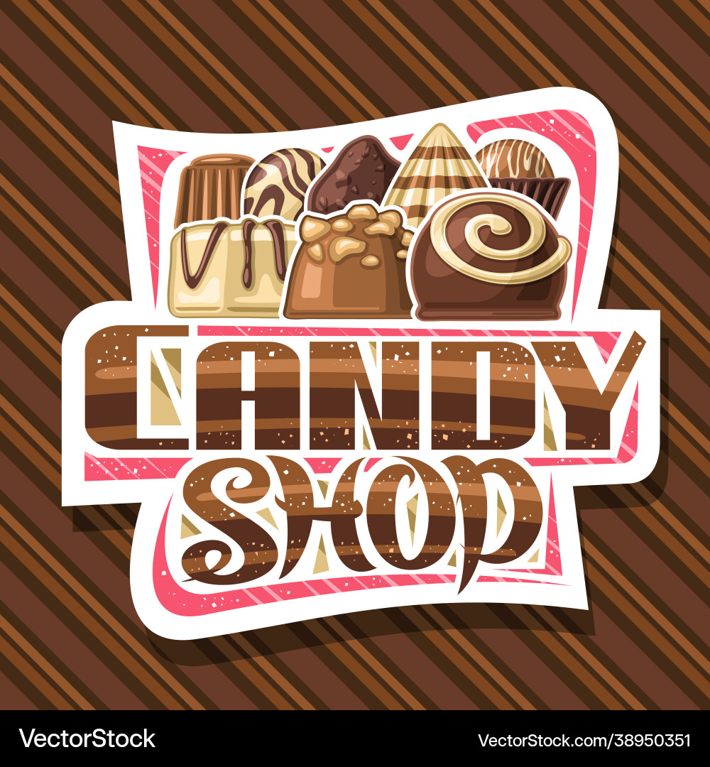 Logo for candy shop Royalty Free Vector Image - VectorStock