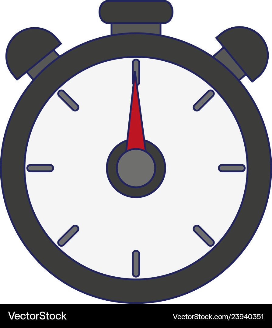Sport chronometer timer Royalty Free Vector Image