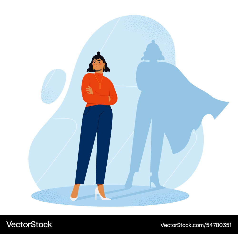 Super hero shadow Royalty Free Vector Image - VectorStock
