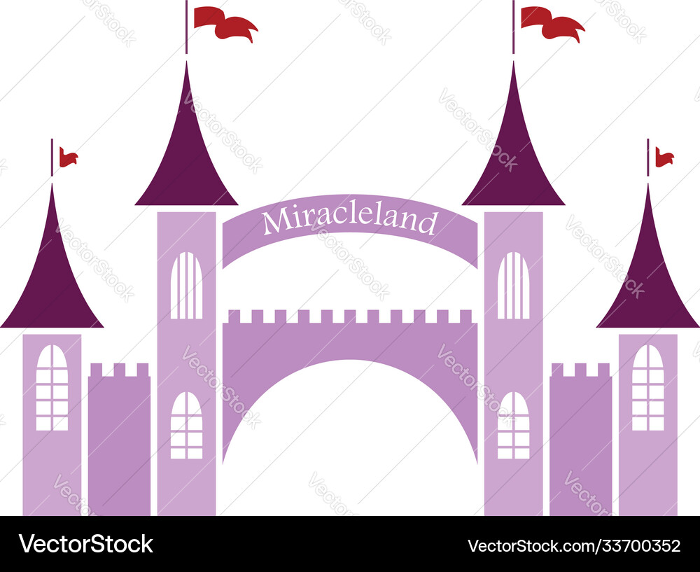 Amusement park entrance icon Royalty Free Vector Image