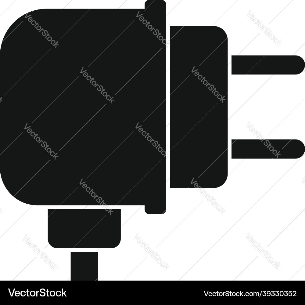 Charger adapter icon simple battery charge Vector Image