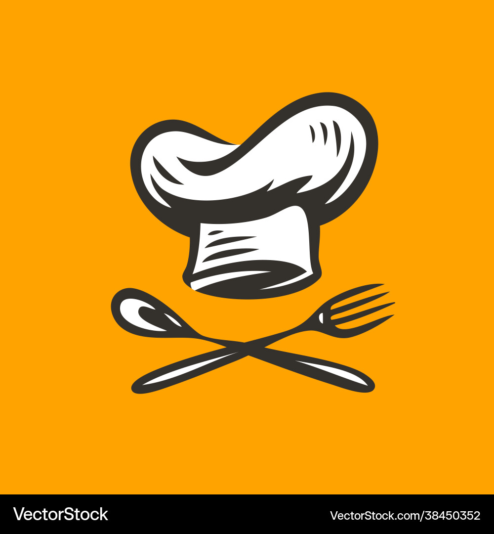 Cooking logo food concept symbol for menu Vector Image