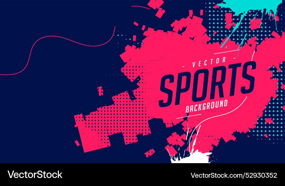 Eye catching modern sporty decal background Vector Image