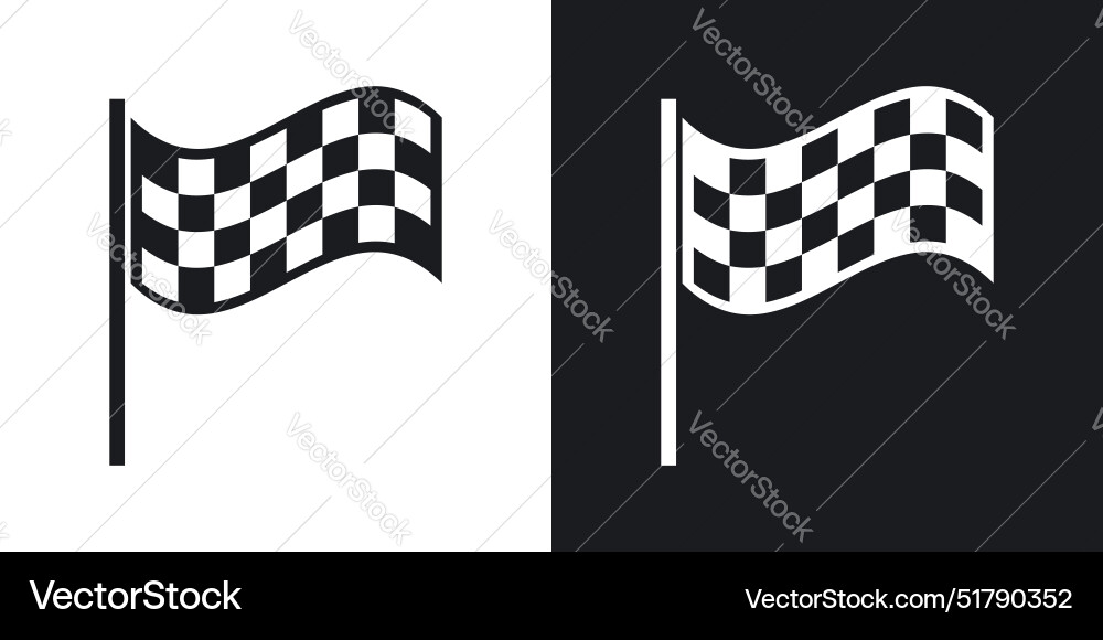 Flag checkered icon Royalty Free Vector Image - VectorStock