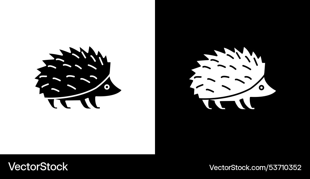 Hedgehog icon art design Royalty Free Vector Image