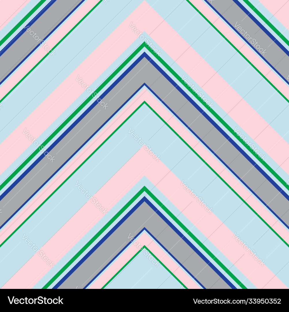 Rainbow chevron diagonal stripes seamless pattern Vector Image