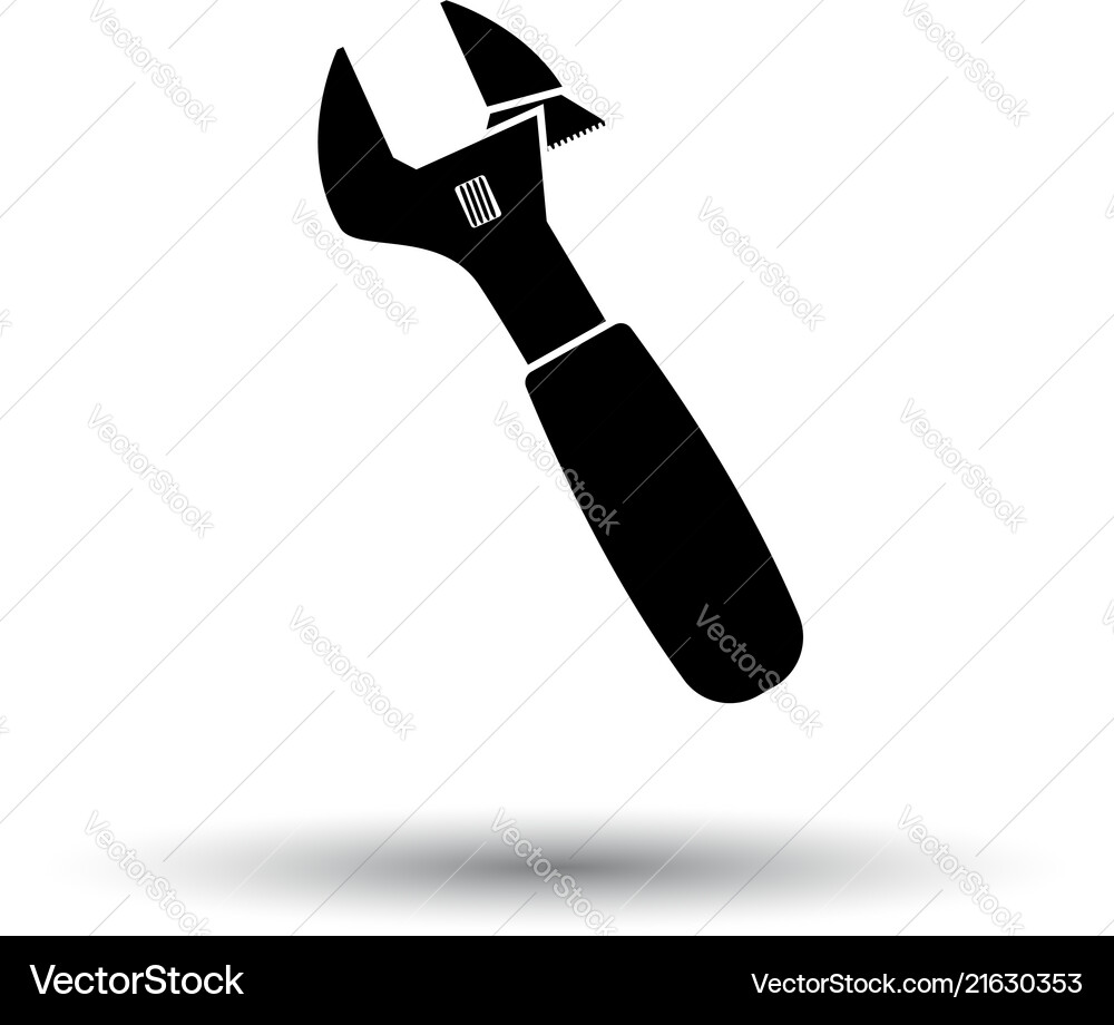 Adjustable wrench icon Royalty Free Vector Image