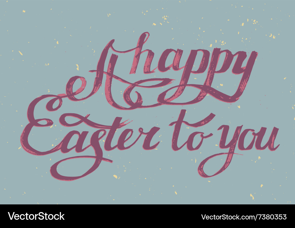 Easter lettering Royalty Free Vector Image - VectorStock