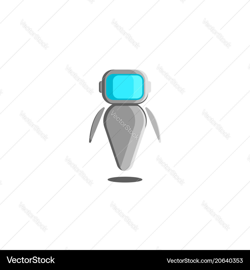 Robot logo robotic innovation technology symbol Vector Image