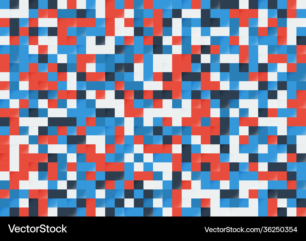 Abstract color pixel seamless background Vector Image