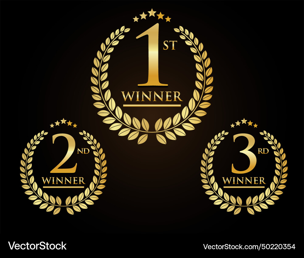Award winner badge isolated 002 Royalty Free Vector Image
