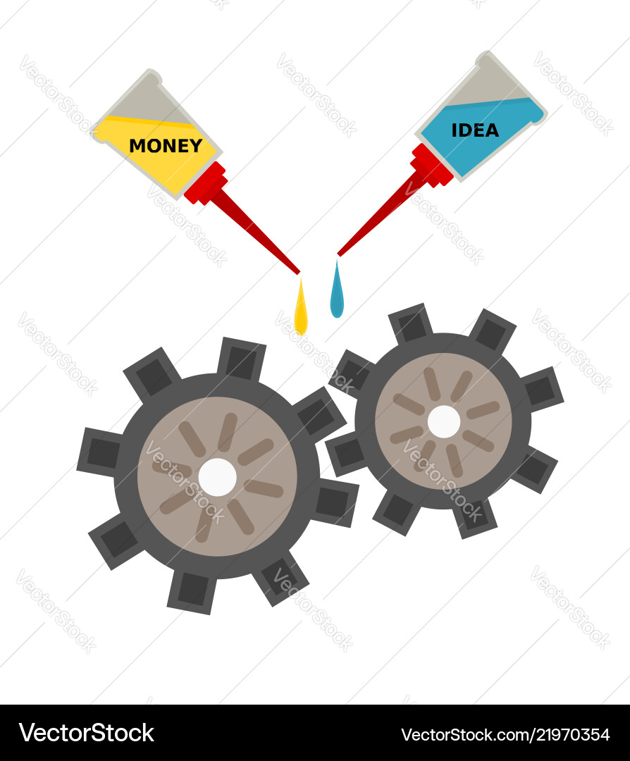 Business gear process concepts icon Royalty Free Vector