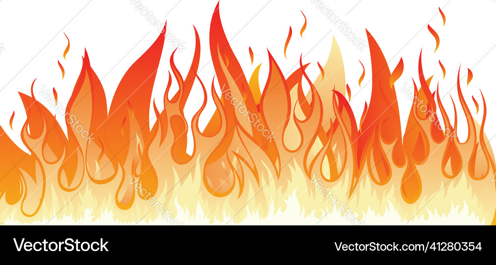 Cartoon fire flame Royalty Free Vector Image - VectorStock