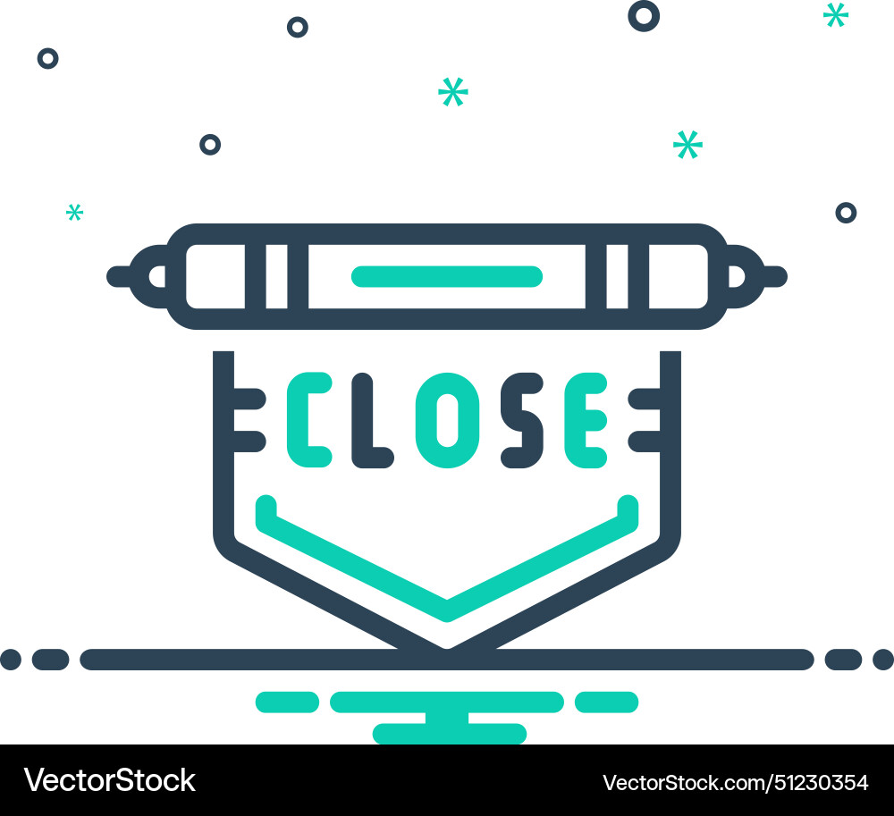 Closed Royalty Free Vector Image - VectorStock
