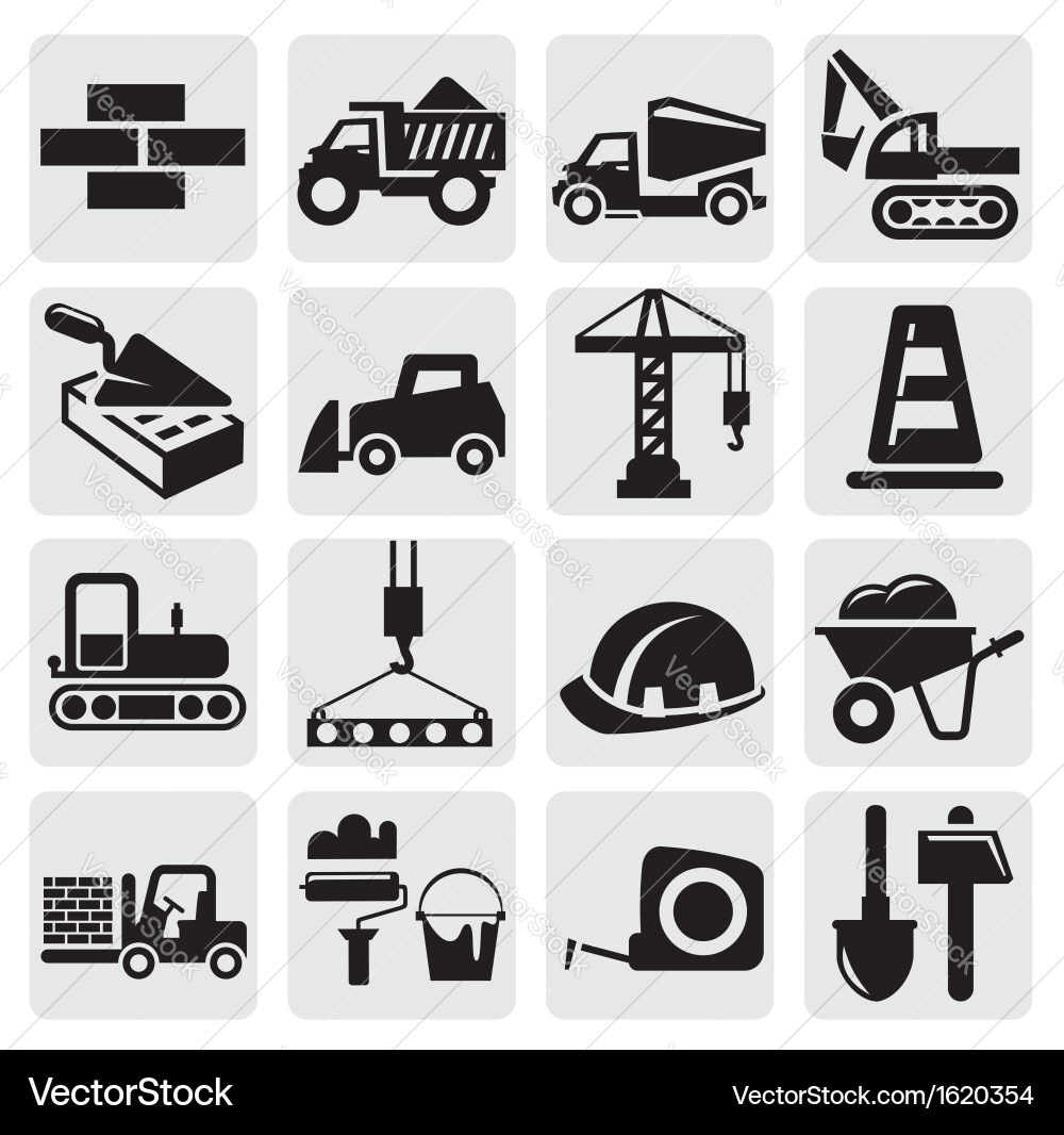 Construction set Royalty Free Vector Image - VectorStock