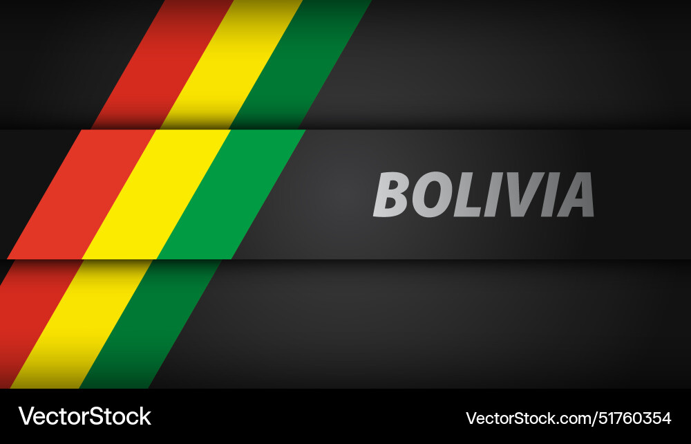 Edge background bolivia graphic and label Vector Image