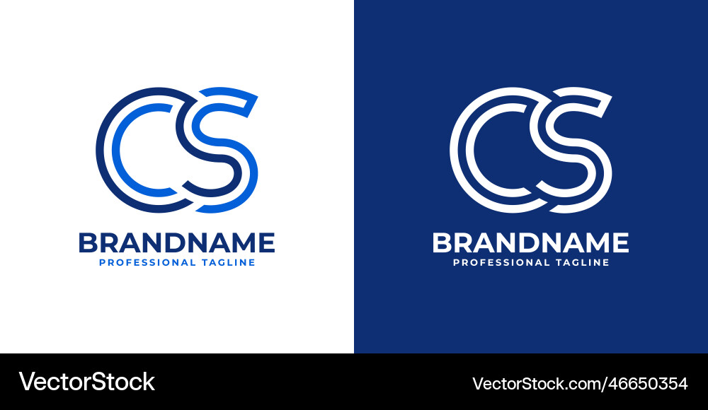 Elegant CS Monogram Logo - Clean & Modern Vector Image