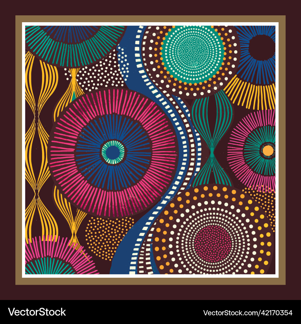 Floral Silk Scarf Pattern Royalty Free Vector Image