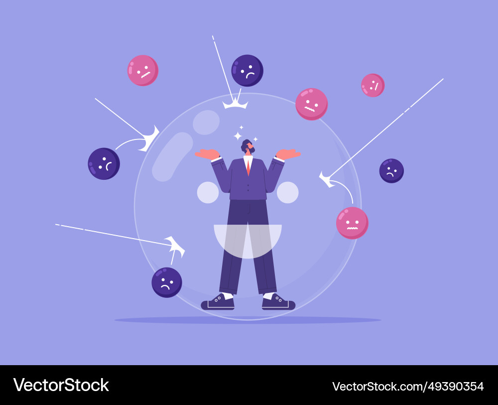 Manage pressure and bad customer experience Vector Image