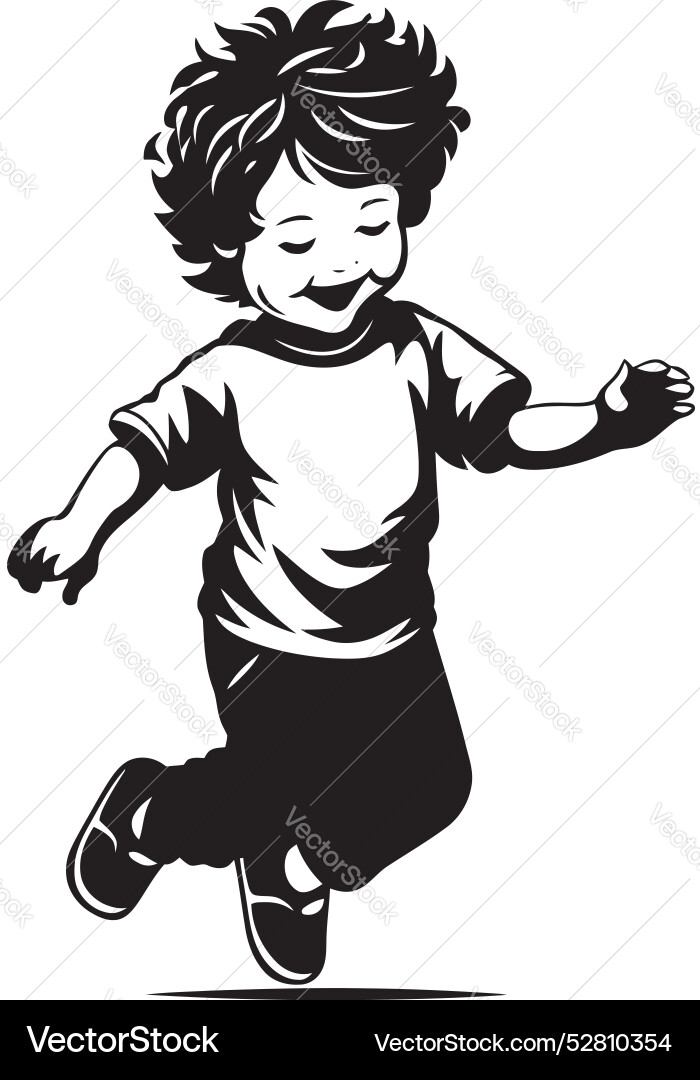 Playful pipsqueaks joyful kid symbol tiny Vector Image