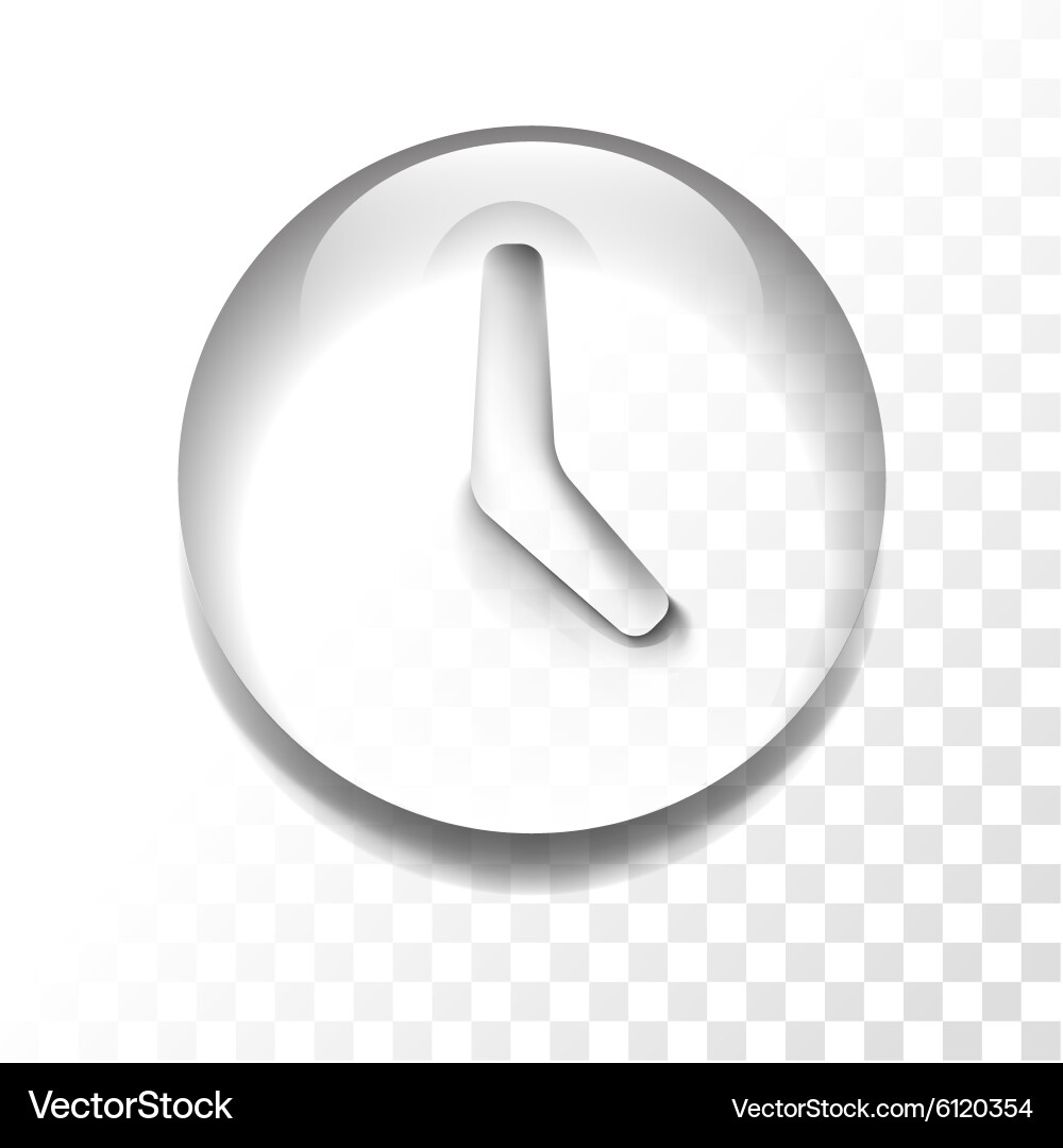 Transparent time Royalty Free Vector Image - VectorStock