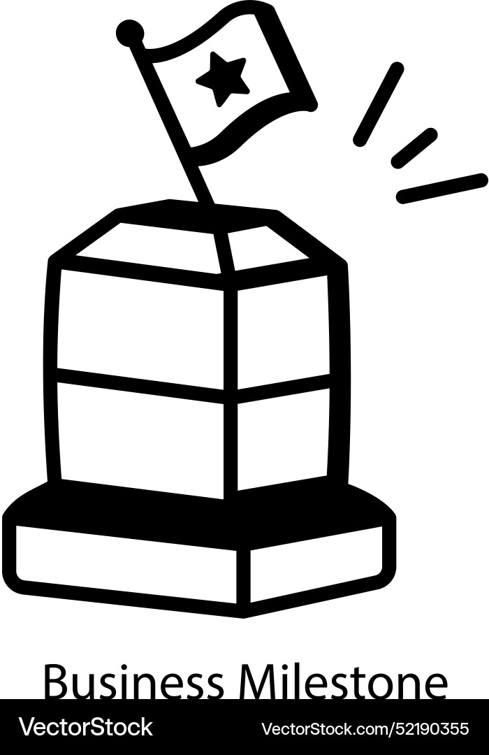 Business milestone Royalty Free Vector Image - VectorStock