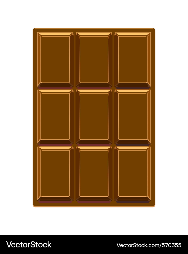 Chocolate bar Royalty Free Vector Image - VectorStock