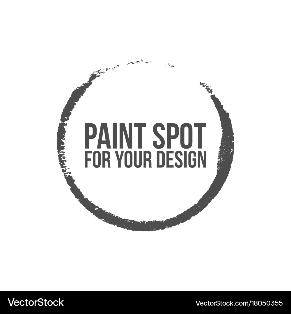Circle paint spot Royalty Free Vector Image - VectorStock