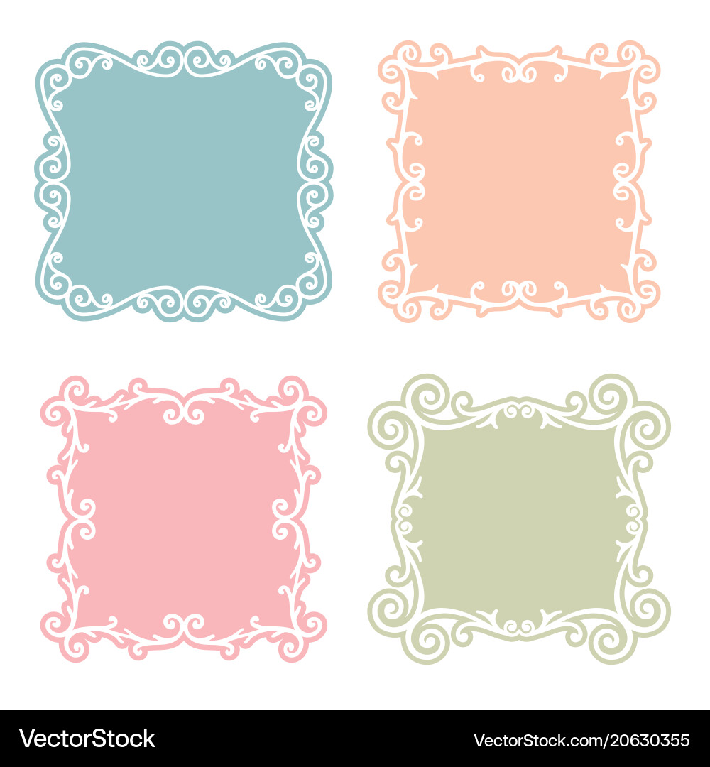 Classic frame set Royalty Free Vector Image - VectorStock