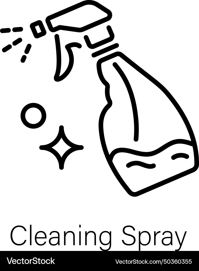 Cleaning spray Royalty Free Vector Image - VectorStock