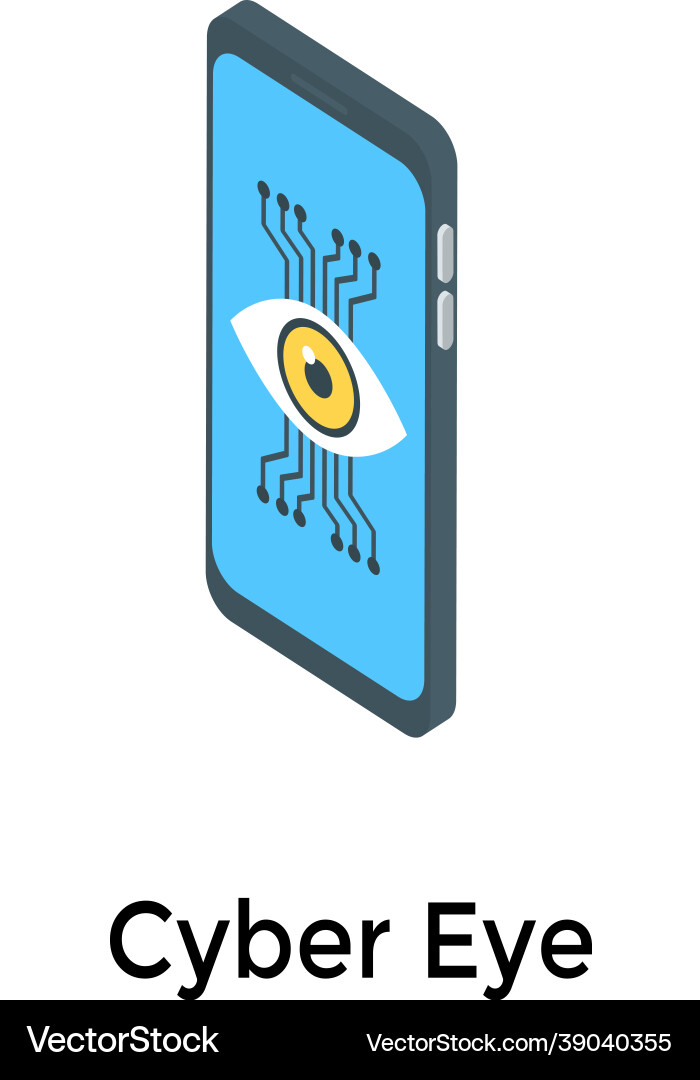 Cyber eye Royalty Free Vector Image - VectorStock
