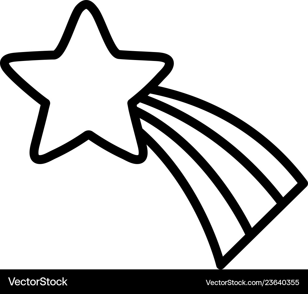 Shooting star design Royalty Free Vector Image