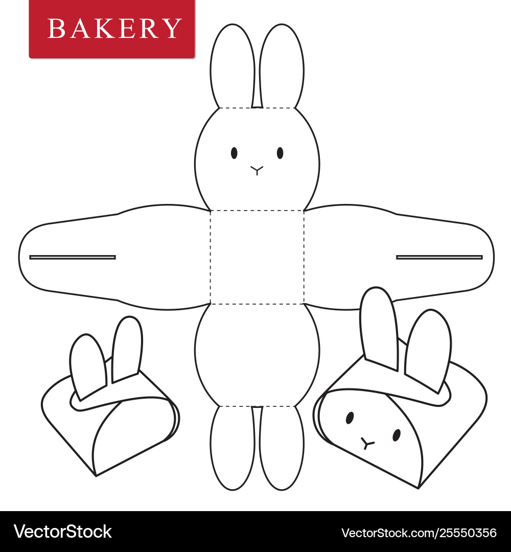 Bakery Food Packaging Template Royalty Free Vector Image