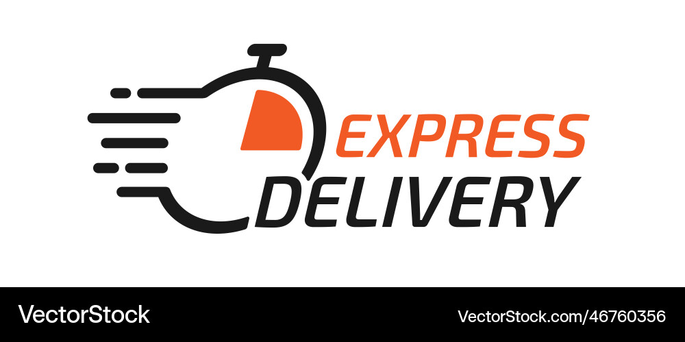 Express delivery logo Royalty Free Vector Image