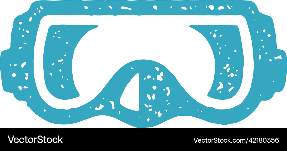 Protective goggles for underwater swimming diving Vector Image